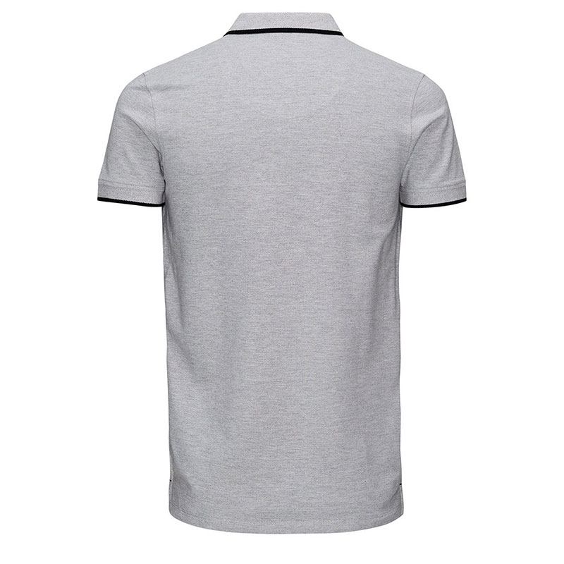 Camisa tipo polo gris | m&e